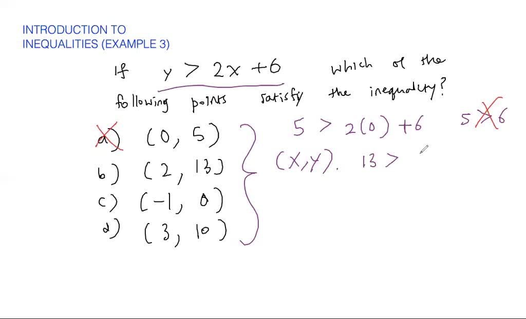introduction to inequalities | Numerade