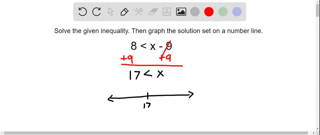 Solve inequalities using addition and subtraction - example 1 | Numerade