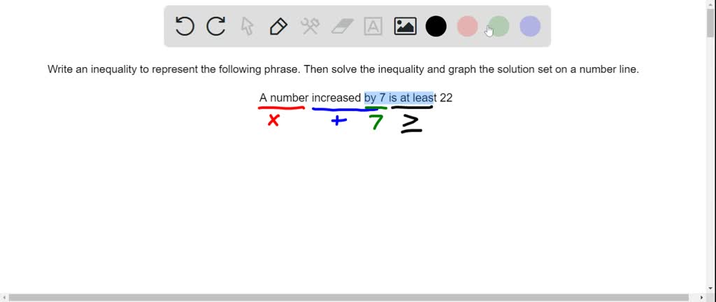 Solve inequalities using addition and subtraction - example 3 | Numerade