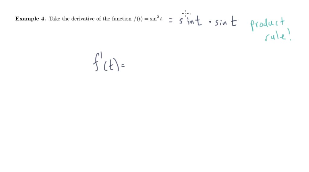 Trigonometric derivatives - overview | Numerade