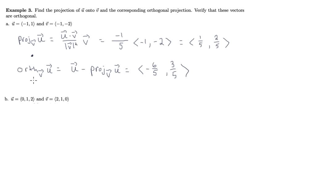 The dot product - example 1 | Numerade