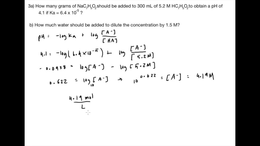 Aqueous solutions - example 1 | Numerade
