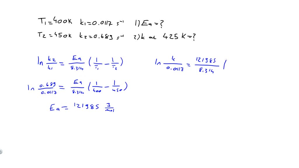 Temperature and rate - example 1 | Numerade