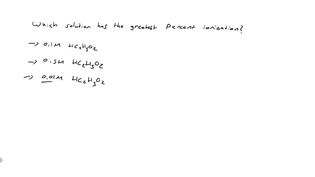 Finding the percent ionization of a weak acid - example 1 | Numerade