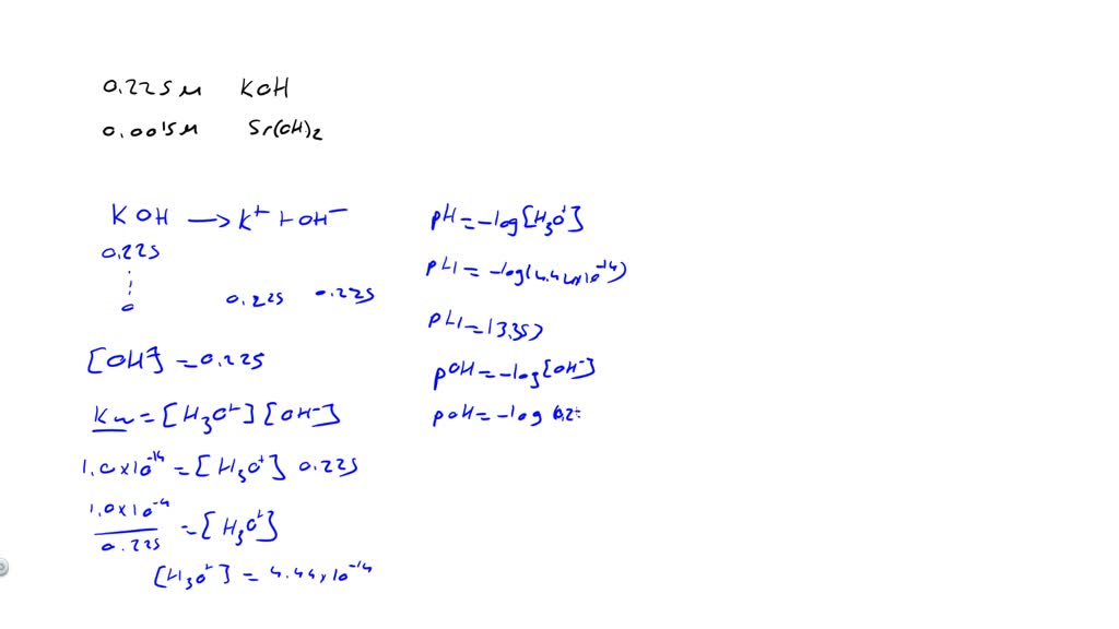 Finding the ph of basic solutions - overview | Numerade