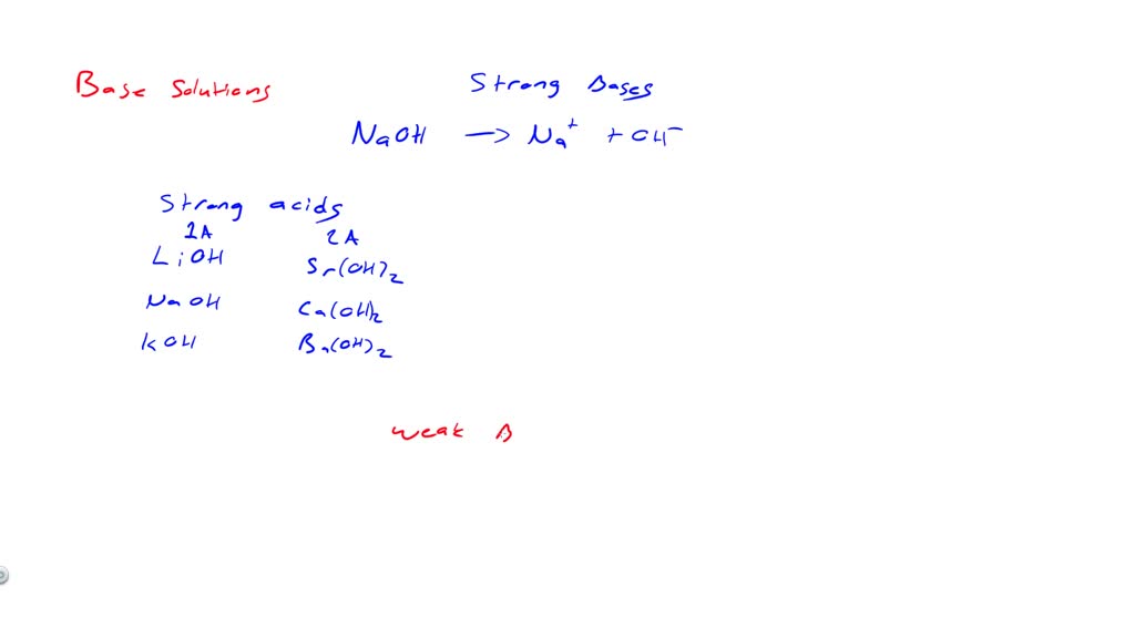Acids and bases - example 2 | Numerade