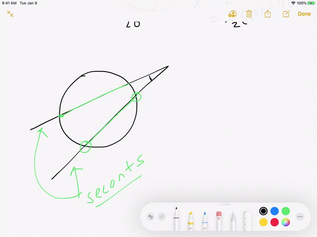(a few) circle theorems | Numerade