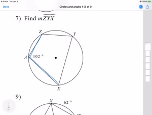 Angles and cirlce theorems with chords and tangen…