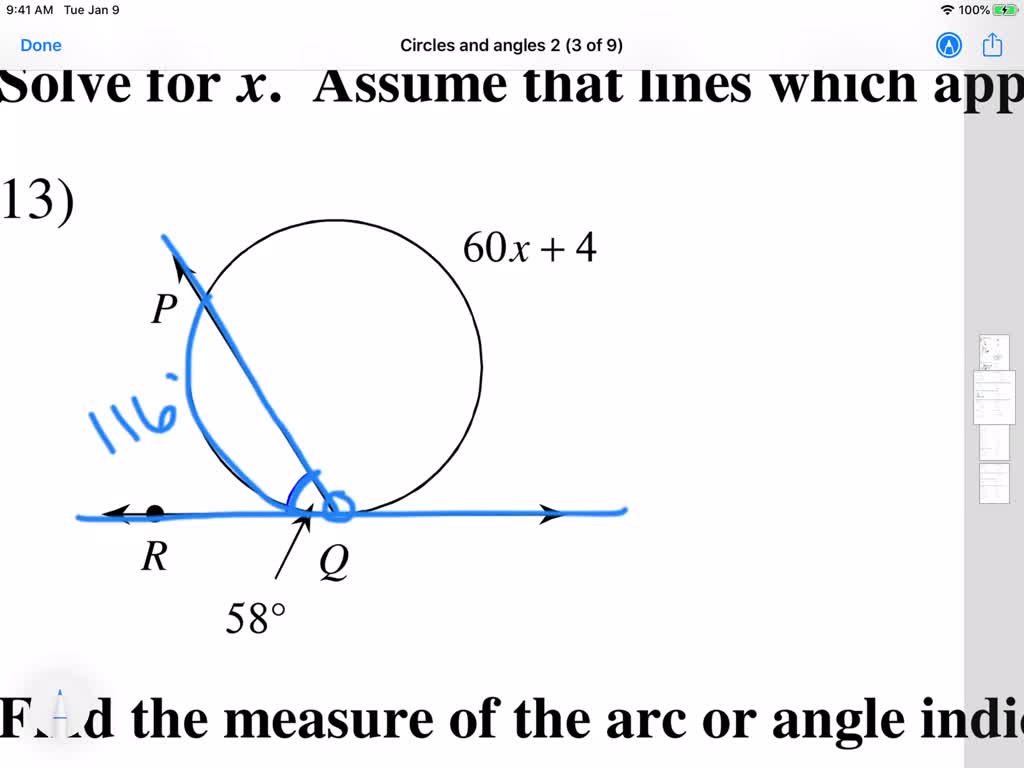 Circles and tangents | Numerade