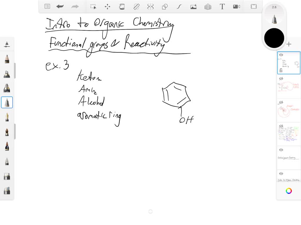 Functional groups and reactivity - example 1 | Numerade