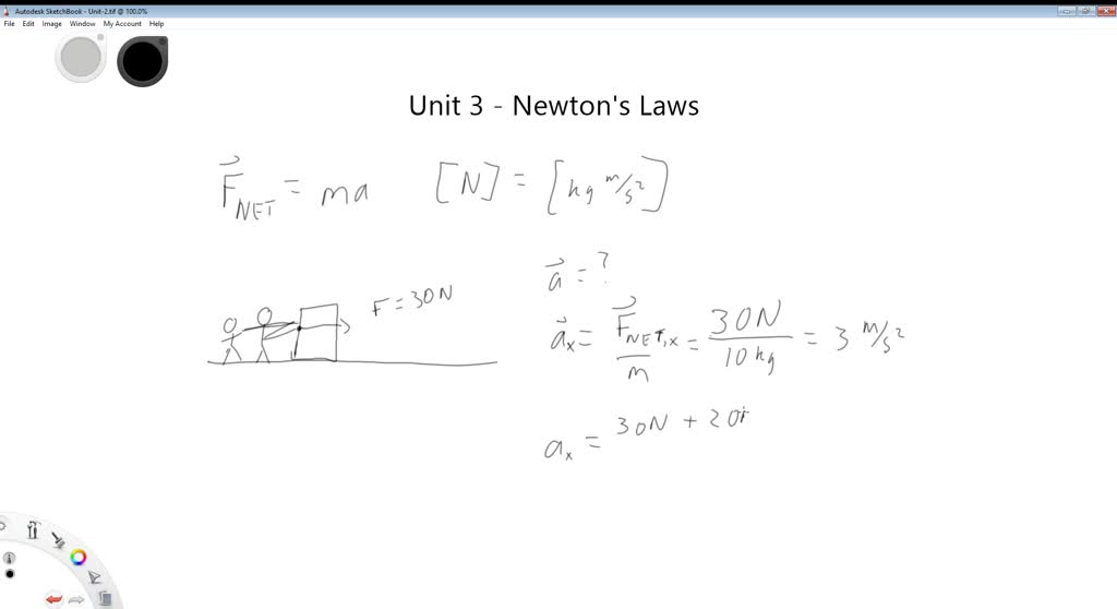 Newton's laws basics - example 1 | Numerade