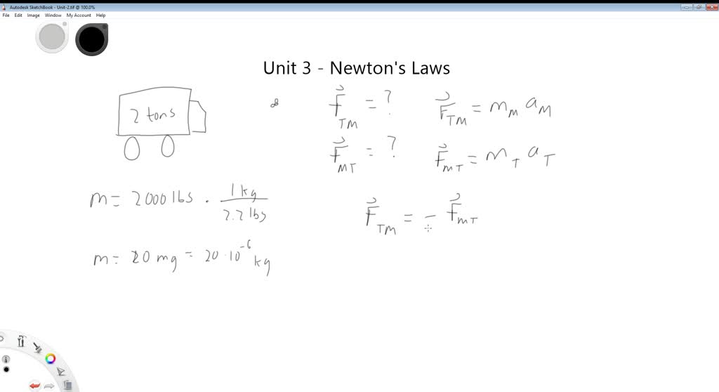 Newton's laws basics - example 1 | Numerade