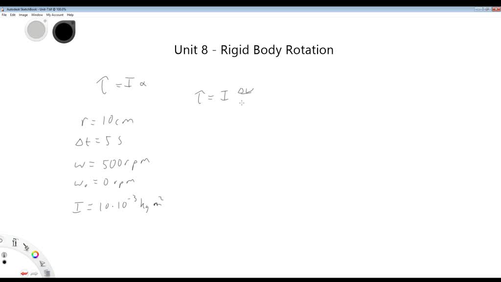 Rotational dynamics - example 1 | Numerade