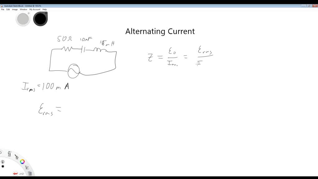 Power in ac circuits - example 1 | Numerade