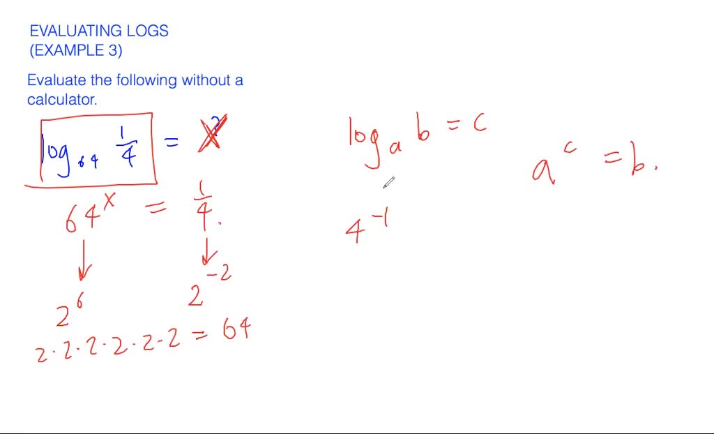 Evaluating logs - overview | Numerade Evaluating logs - overview | Numerade