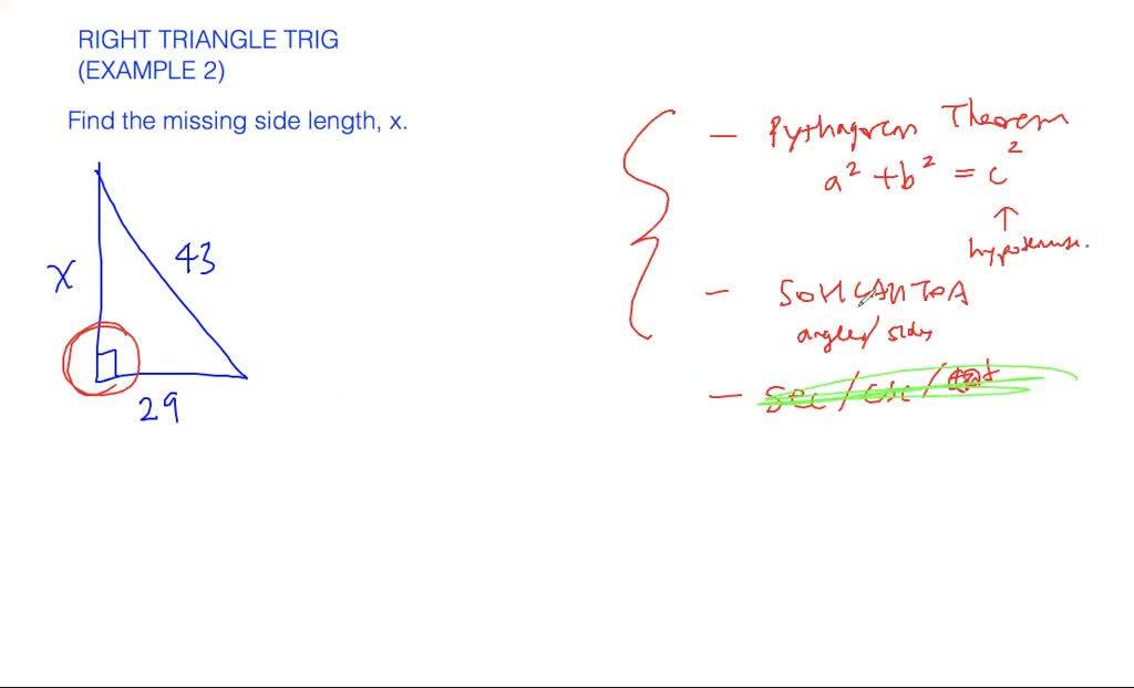 Right triangle trig - overview | Numerade