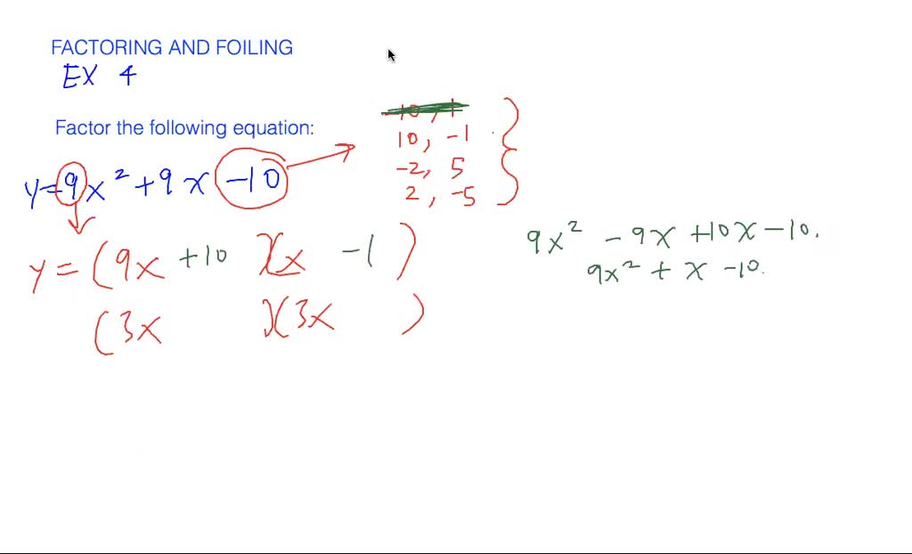 Factoring and foiling - overview | Numerade