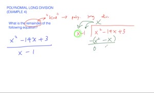 Polynomial long division - example 1 | Numerade