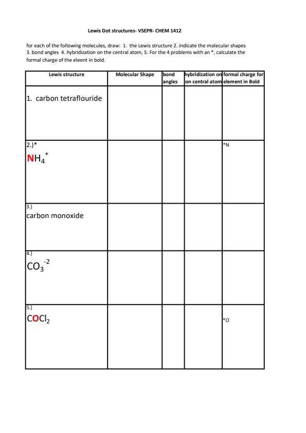 Draw the Lewis Dot Structures for ( ClF4 )+. Note that this molecule ...