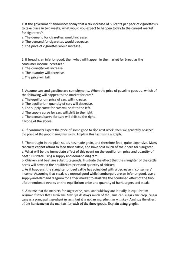 Draw Hypothetical Supply And Demand Curves For Tea at Marvin Thomas blog