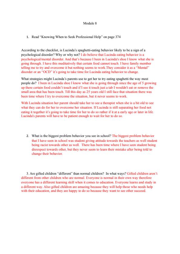 Class Notes for Child Growth And Development TECA 1354, Alvin Community ...