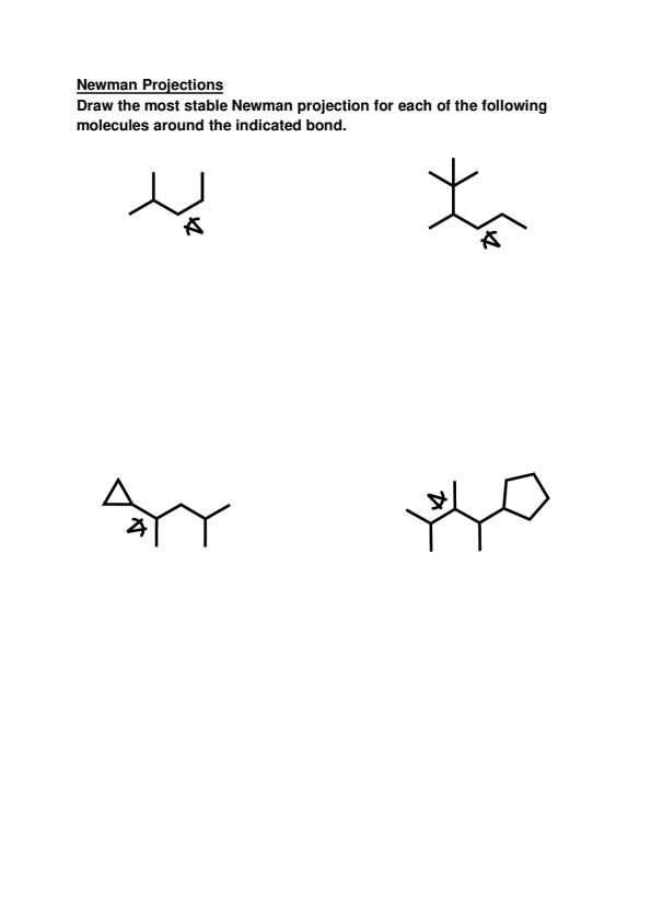 For rotation about the C-3-C-4 bond of 2 -methylhexane: a. Draw the ...