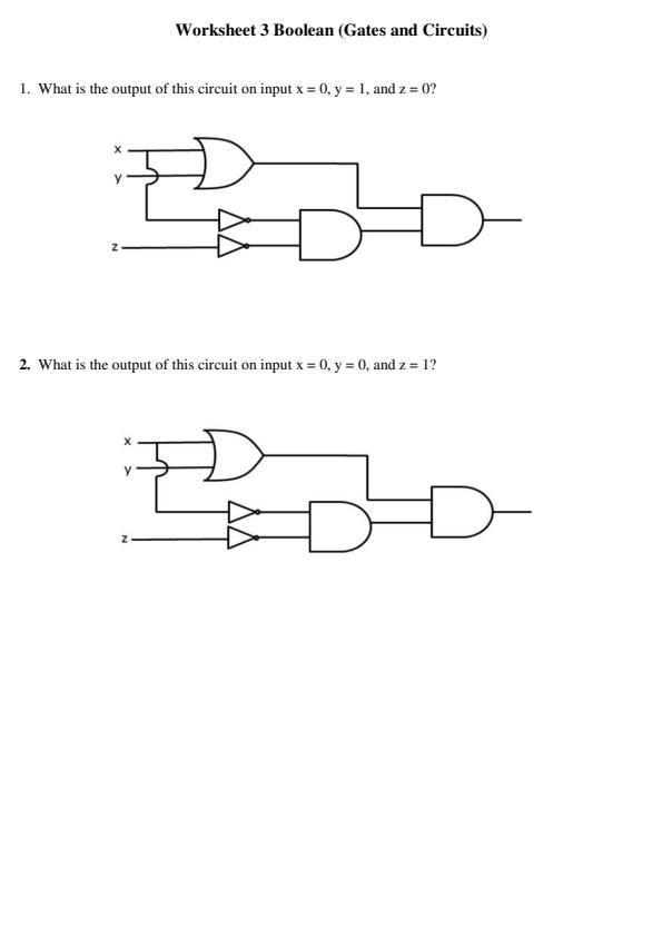 Draw The Circuit For The Boolean Function Express And Draw The Circuit