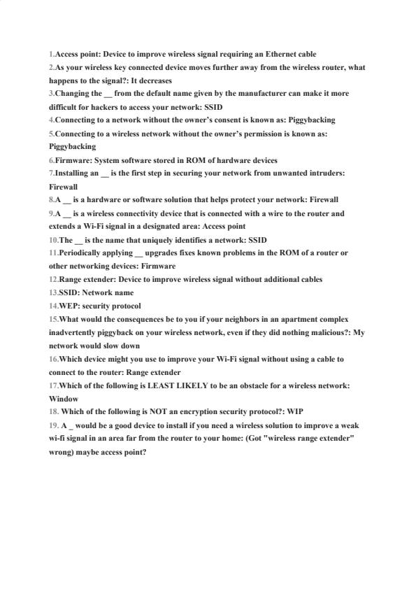 You control three wireless channels with access points, identified as A ...