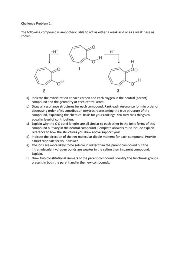 SOLVED: Imagine a small amount of each compound in the table below ...