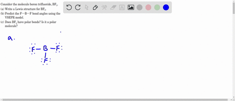 SOLVED:Consider the molecule boron trifluoride, BF3 (a) Write a Lewis ...