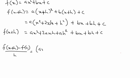 SOLVED: Let u 1⁄4 ax2 þ bx þ c: Find the second-order derivative. | Numerade