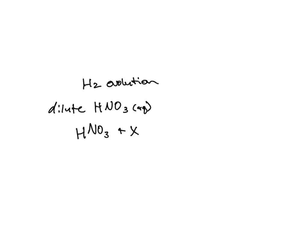SOLVED:Hydrogen is evolved by the action of cold dil. HNO3 on (a) F (b ...