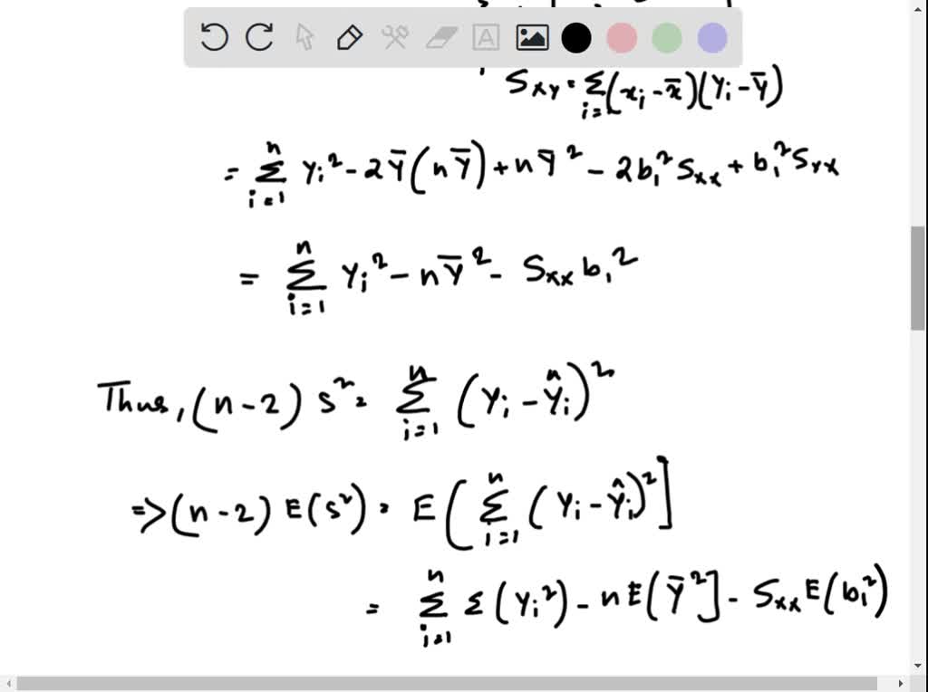 SOLVED: Derive the formula for s^2{Ŷn} given in Table 4.1 for linear regression through the ...