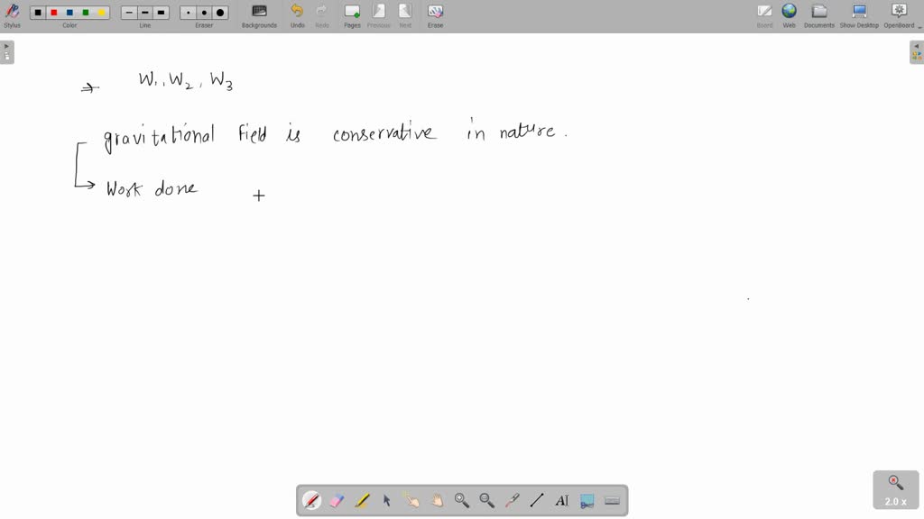 If W1, W2 and W3 represent the work done in moving a particle from A to B along three different ...