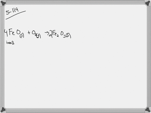 SOLVED:Balance the following chemical equation, name the reactants and products, and calculate ...