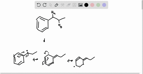 SOLVED:a. What carbon radical is formed by homolysis of the C-Ha bond ...