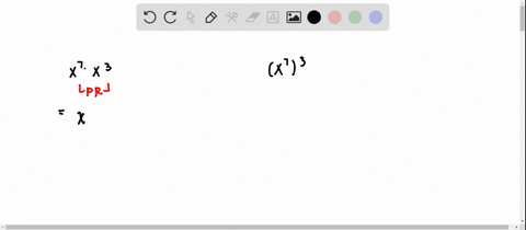 SOLVED:How are the expressions x^7 ·x^3 and (x^7)^3 different? Explain ...