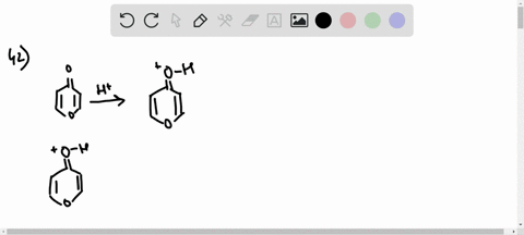 On reaction with acid, 4 -pyrone is protonated on the carbonyl-group ...