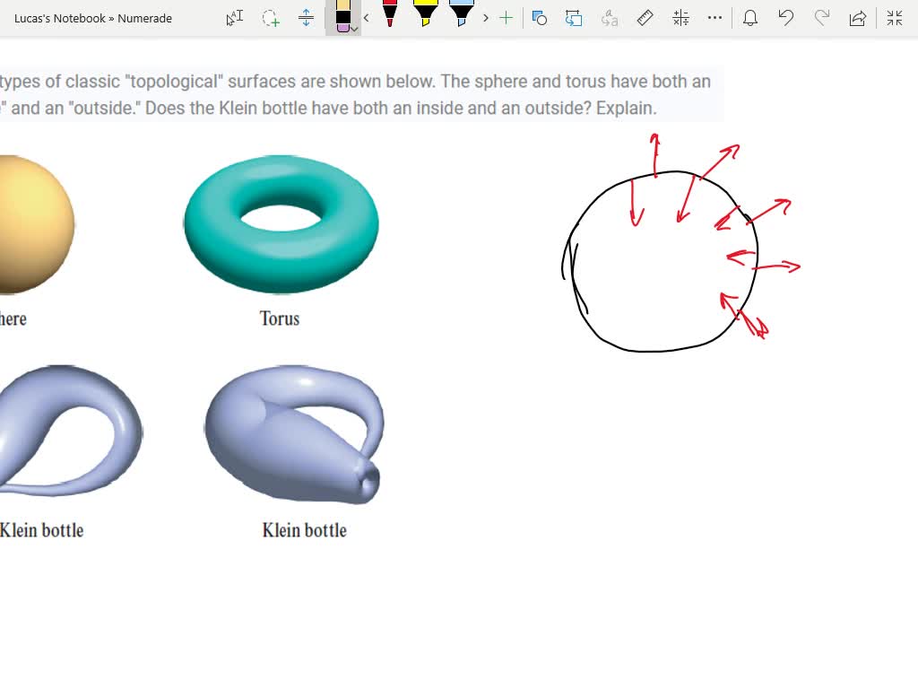 SOLVED:Three types of classic "topological" surfaces are shown below ...