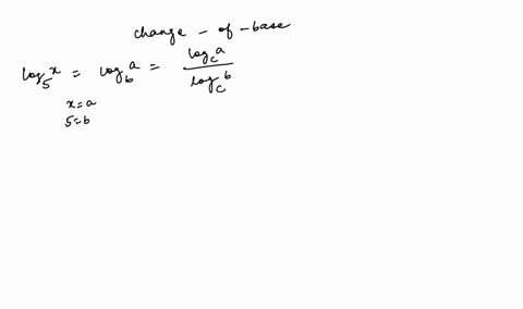 SOLVED:Rewrite the logarithm as a ratio of (a) common logarithms and (b ...