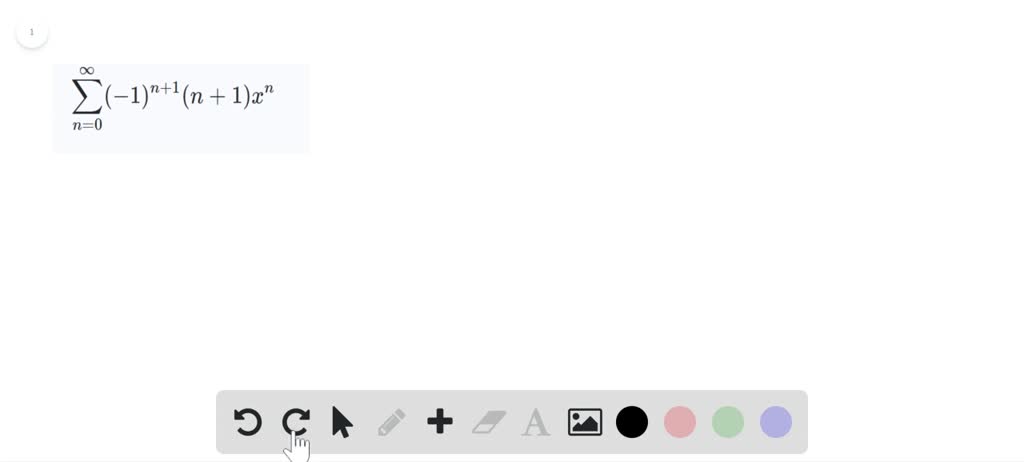SOLVED:Writing an Equivalent Series In Exercises 45-48, write an ...