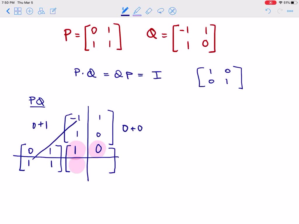SOLVED:Determine whether each pair of matrices are inverses of each other. P=\left[\begin{array ...