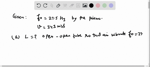 SOLVED:An organ pipe is made to play a low note at 27.5 Hz, the same as ...