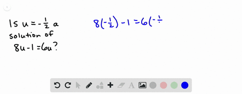 SOLVED:In the following exercises, determine whether the given value is a solution to the ...