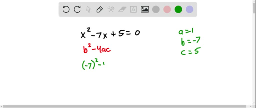 For each equation, determine what type of number the solutions are and ...