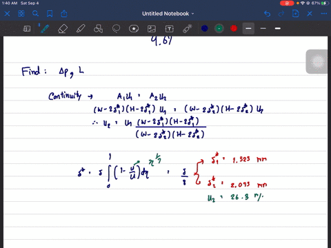 SOLVED:In a wind tunnel experiment, air at 20^∘ C and 8000 Pa flows ...