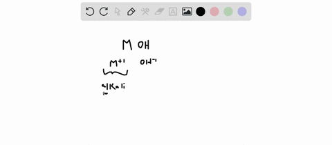 SOLVED:A metallic element, M, reacts vigorously with water to form a ...