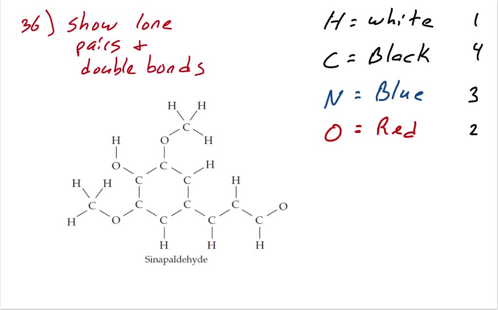 SOLVED:Sinapaldehyde, a compound present in the toasted wood used for ...