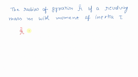 ⏩SOLVED:In your own words, describe what the radius of gyration… | Numerade