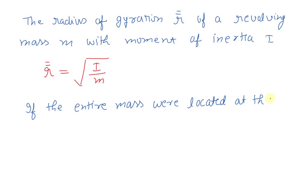 ⏩SOLVED:In your own words, describe what the radius of gyration… | Numerade